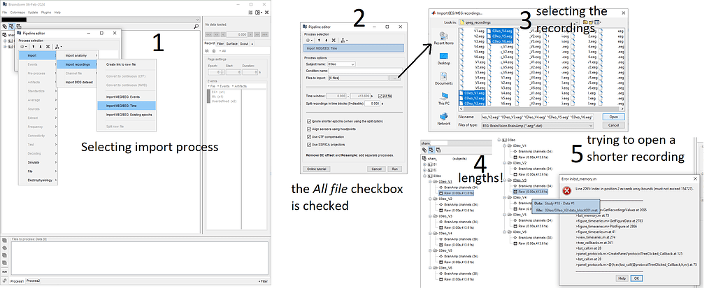 Importing multiple recordings (EEG BrainVision) with different lengths ... Importing multiple recordings (EEG BrainVision) with different lengths ...