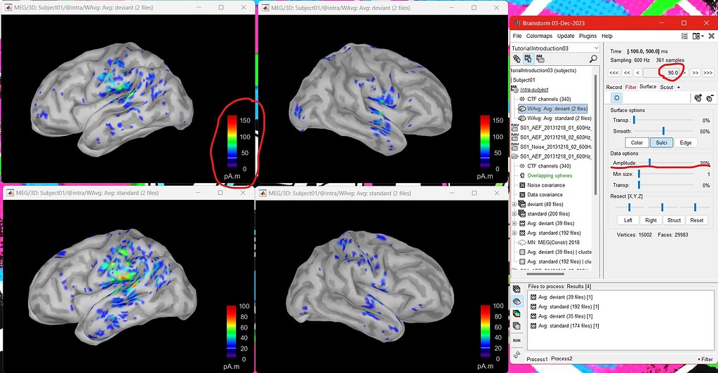 Problems in Tutorial 22: Source estimation - Discussions - Brainstorm